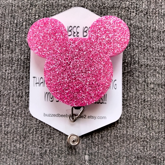 Handmade | Accessories | Customizable Mickey Mouse Head Retractable ...